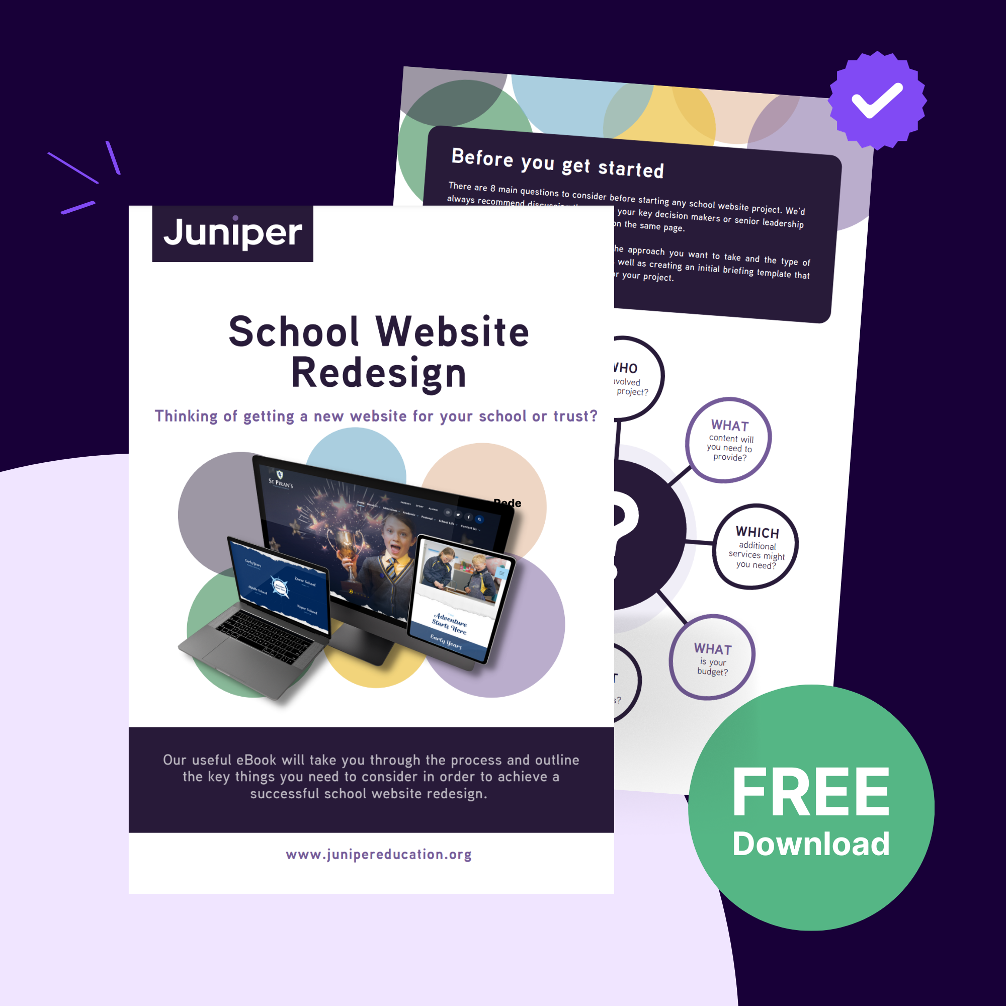 School Website Redesign E-Book | Downloadable E-Book | Juniper Education